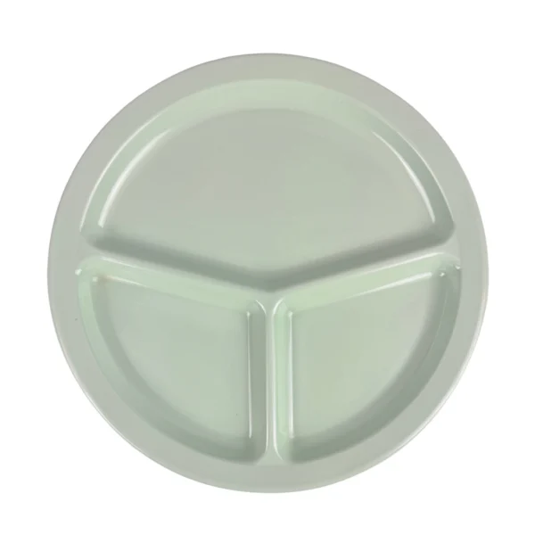 Texas Ware Pastel Green Melamine Divided Dinner Plate - Larry's Basement