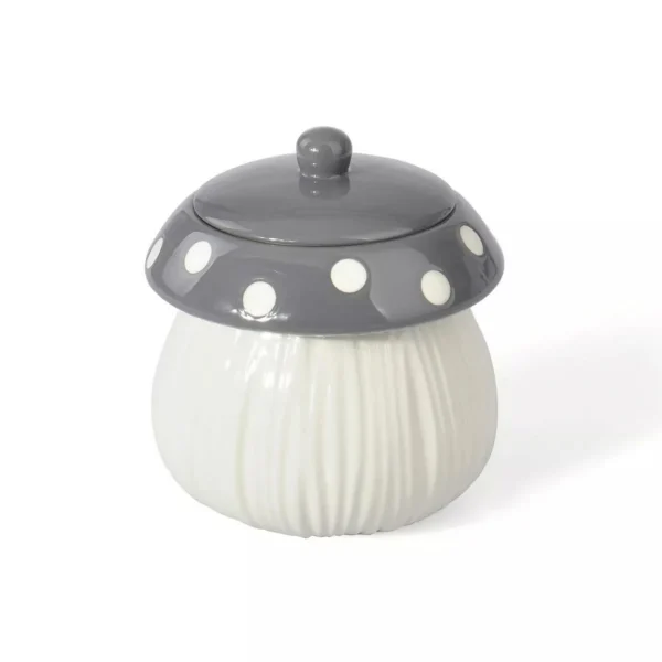 Mushroom Ceramic Canister Gray Target Bullseye Playground 2024 - Larry ...